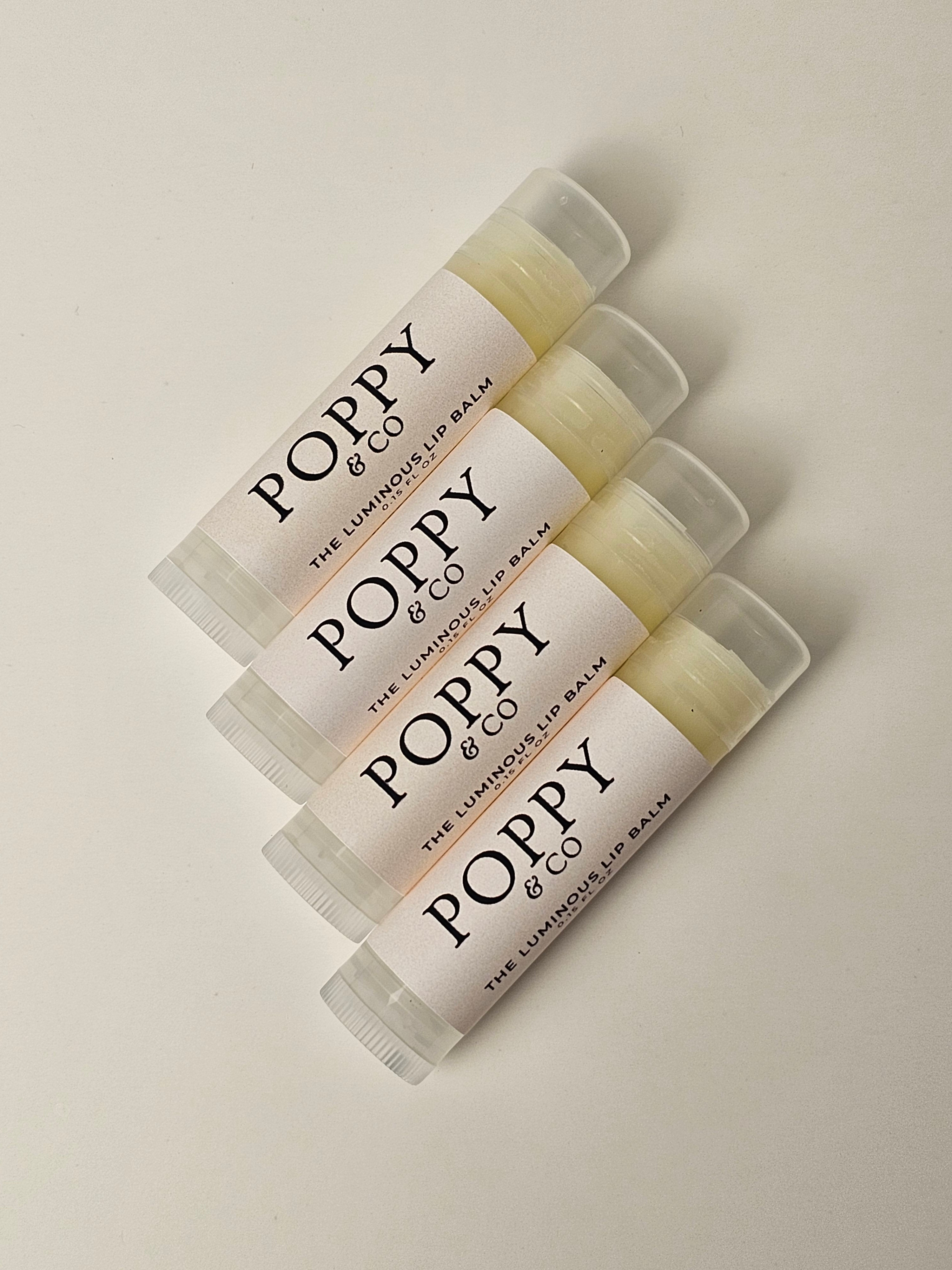 The Luminous Lip Balm - Tallow Lip Balm – Poppy & Co